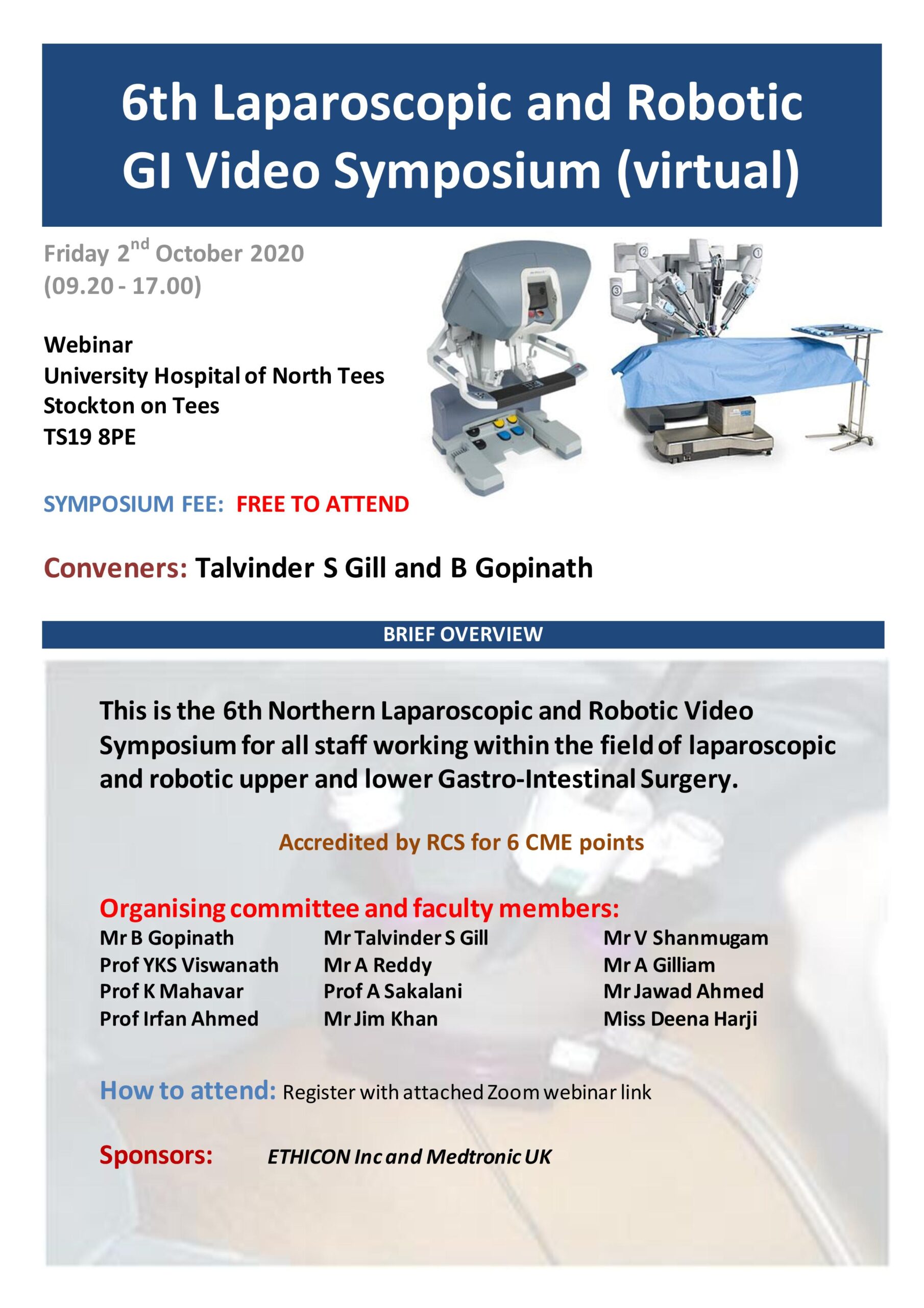 6th Robotic & Laparoscopic GI Video Symposium (Virtual) – 2nd October ...