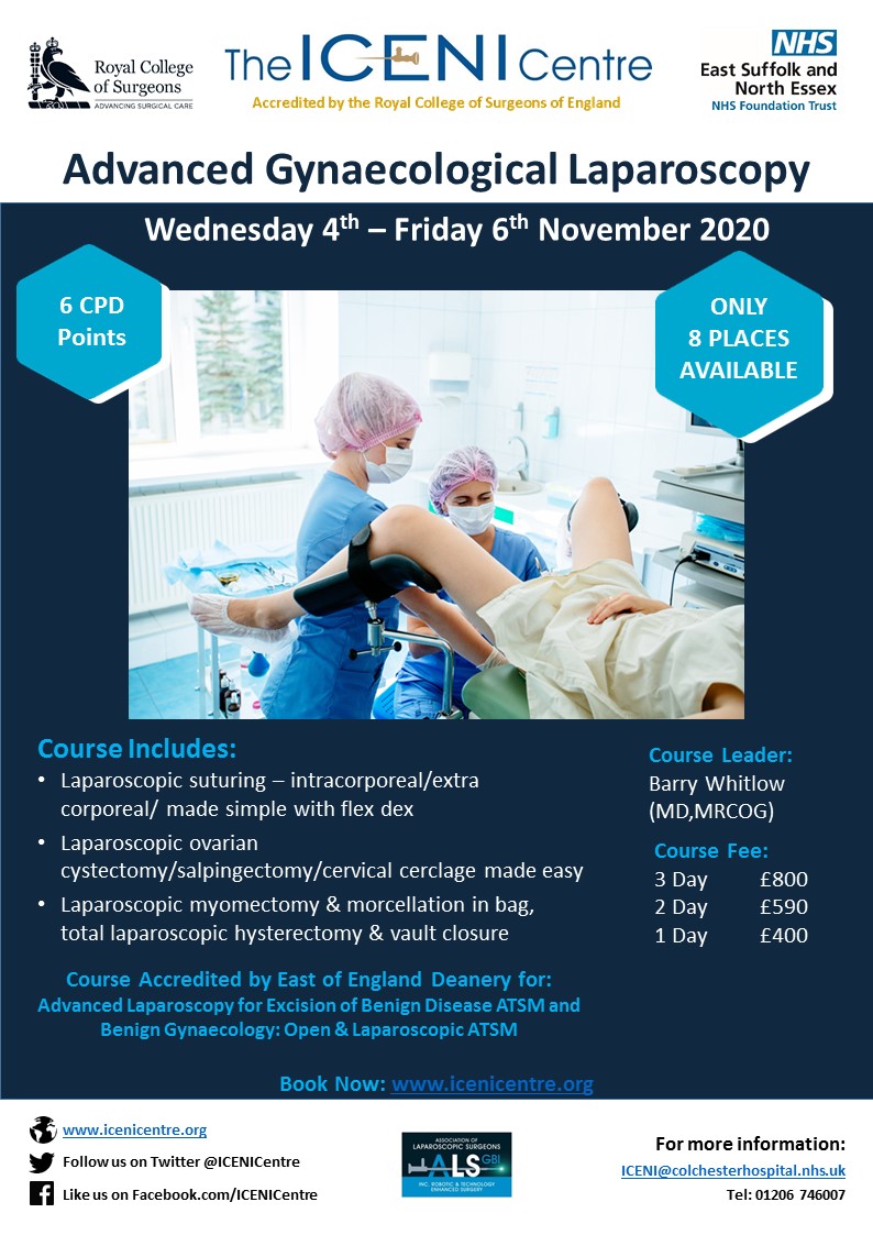 Advanced Gynaecological Laparoscopy Course - 4th - 6th November 2020 ...