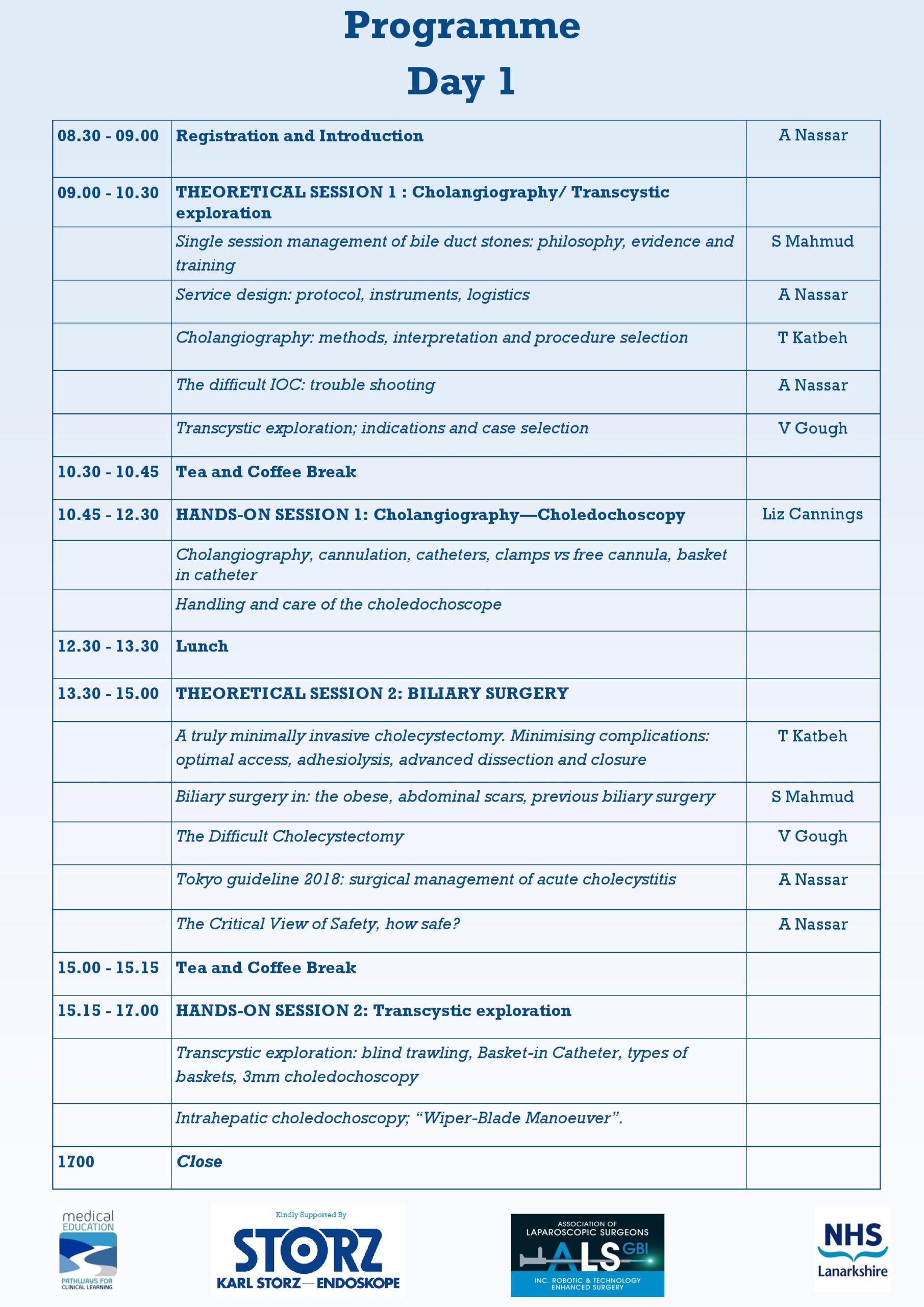 Advanced Biliary Surgery and Hands-on Choledochoscopy Course – 2nd ...