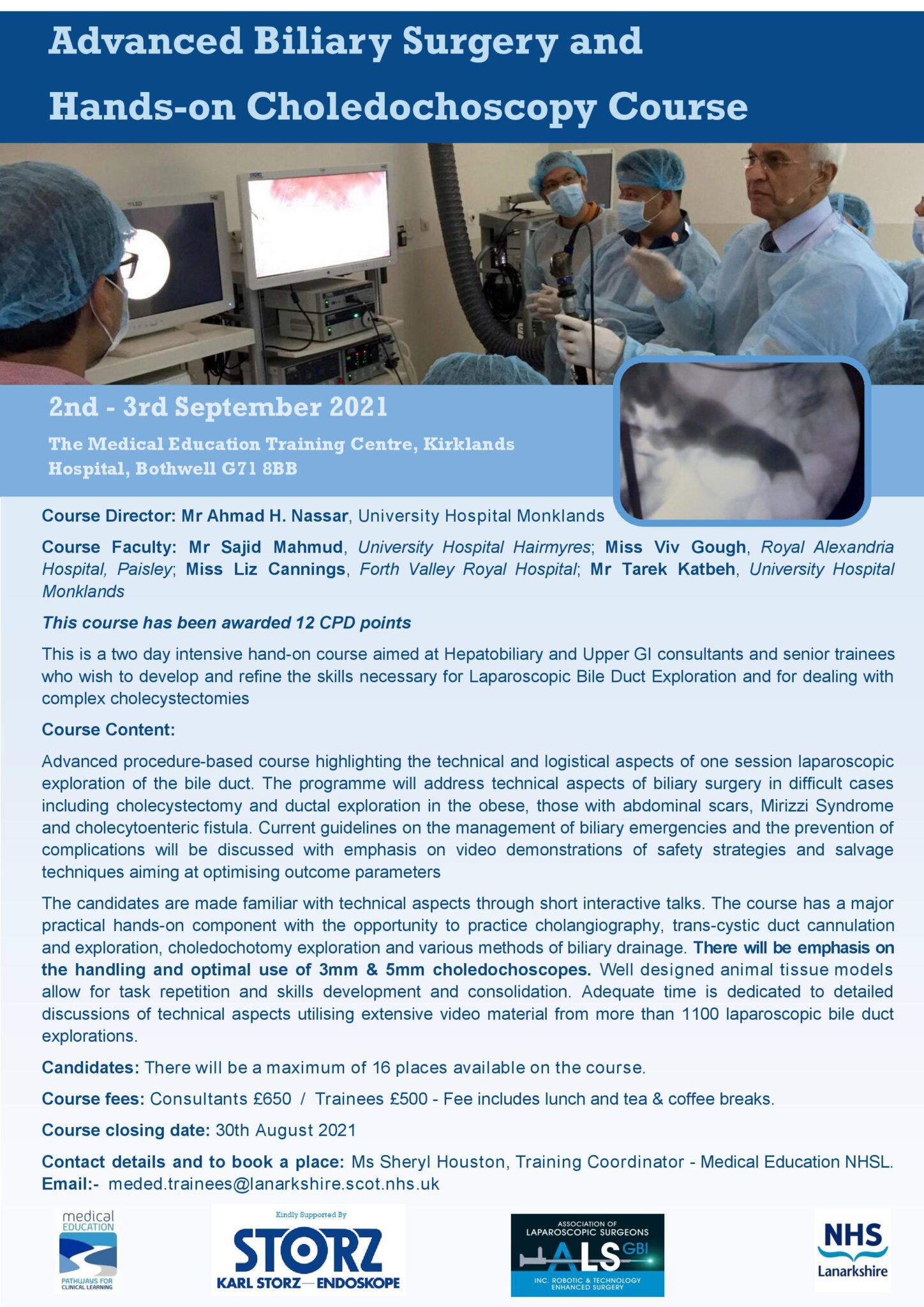 Advanced Biliary Surgery and Hands-on Choledochoscopy Course – 2nd ...