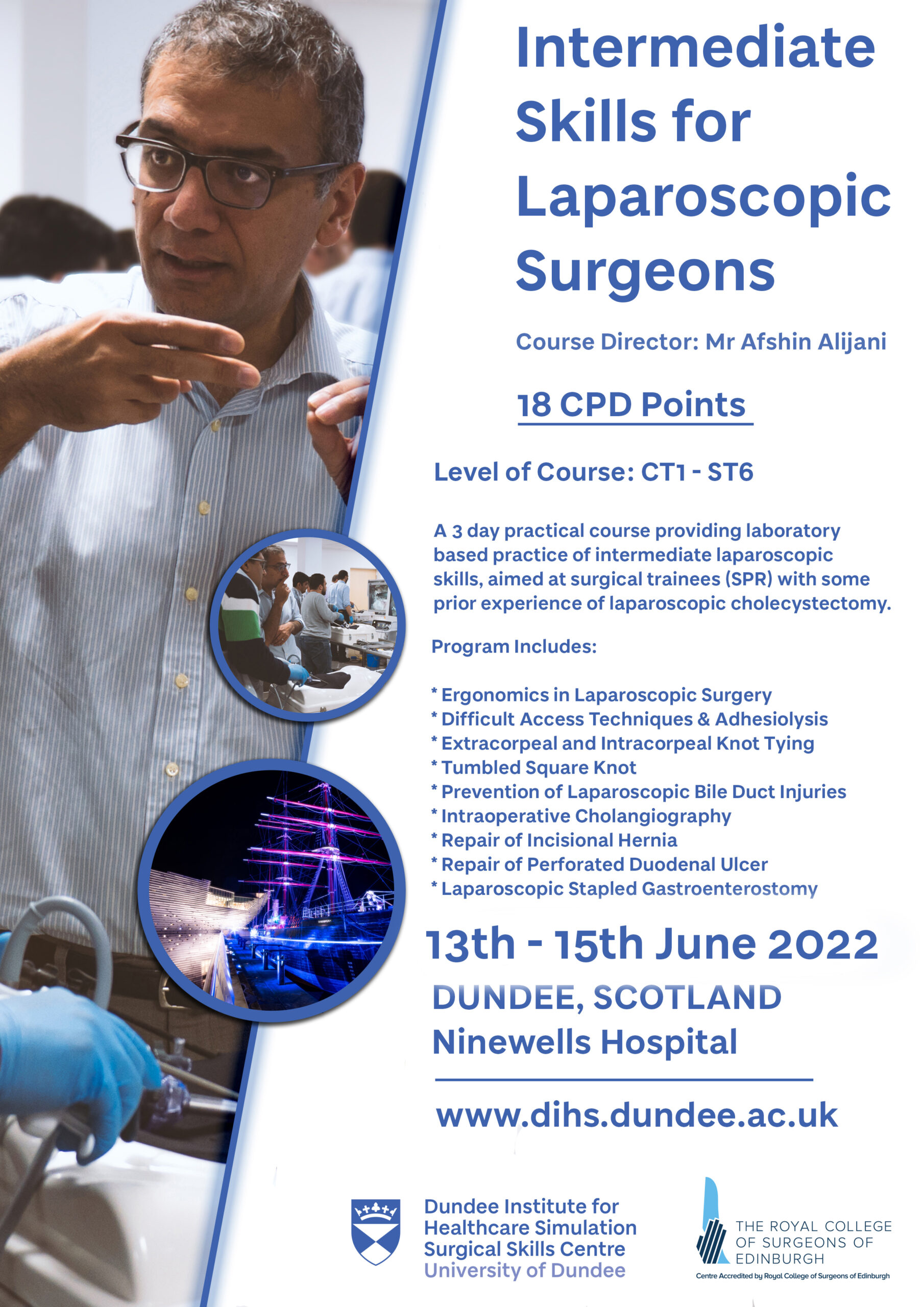 Intermediate Skills for Laparoscopic Surgeons Course – 13th to 15th ...