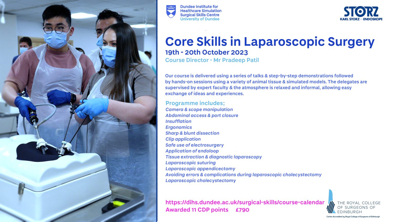 Core Skills in Laparoscopic Surgery Course - 19th & 20th October 2023 ...