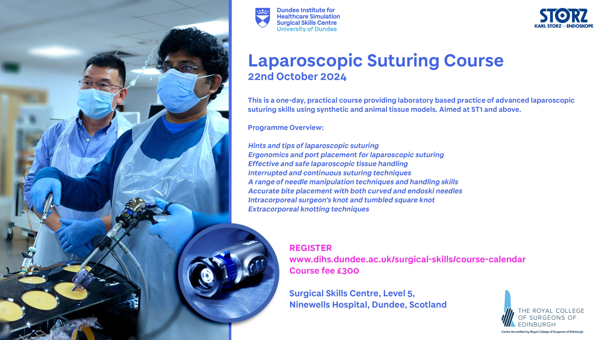 Laparoscopic Suturing course – 22nd October 2024 - ALSGBI