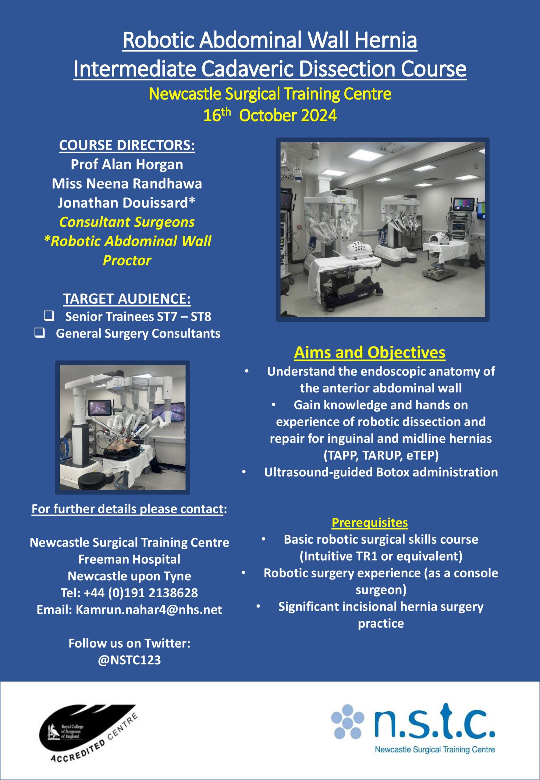 Robotic Abdominal Wall Hernia Intermediate Cadaveric Dissection course ...