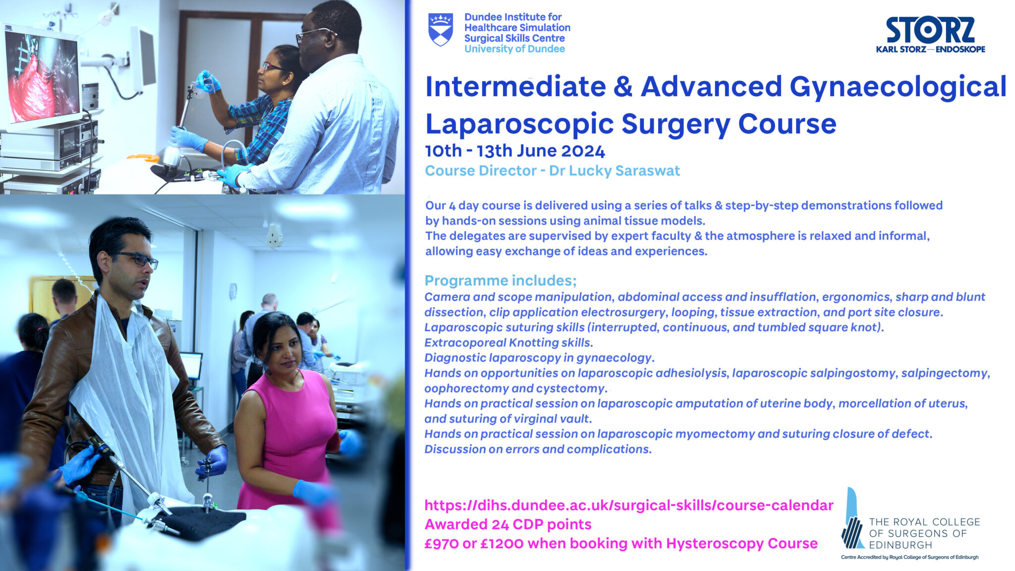 Intermediate & Advanced Gynaecological Laparoscopic Surgery course ...