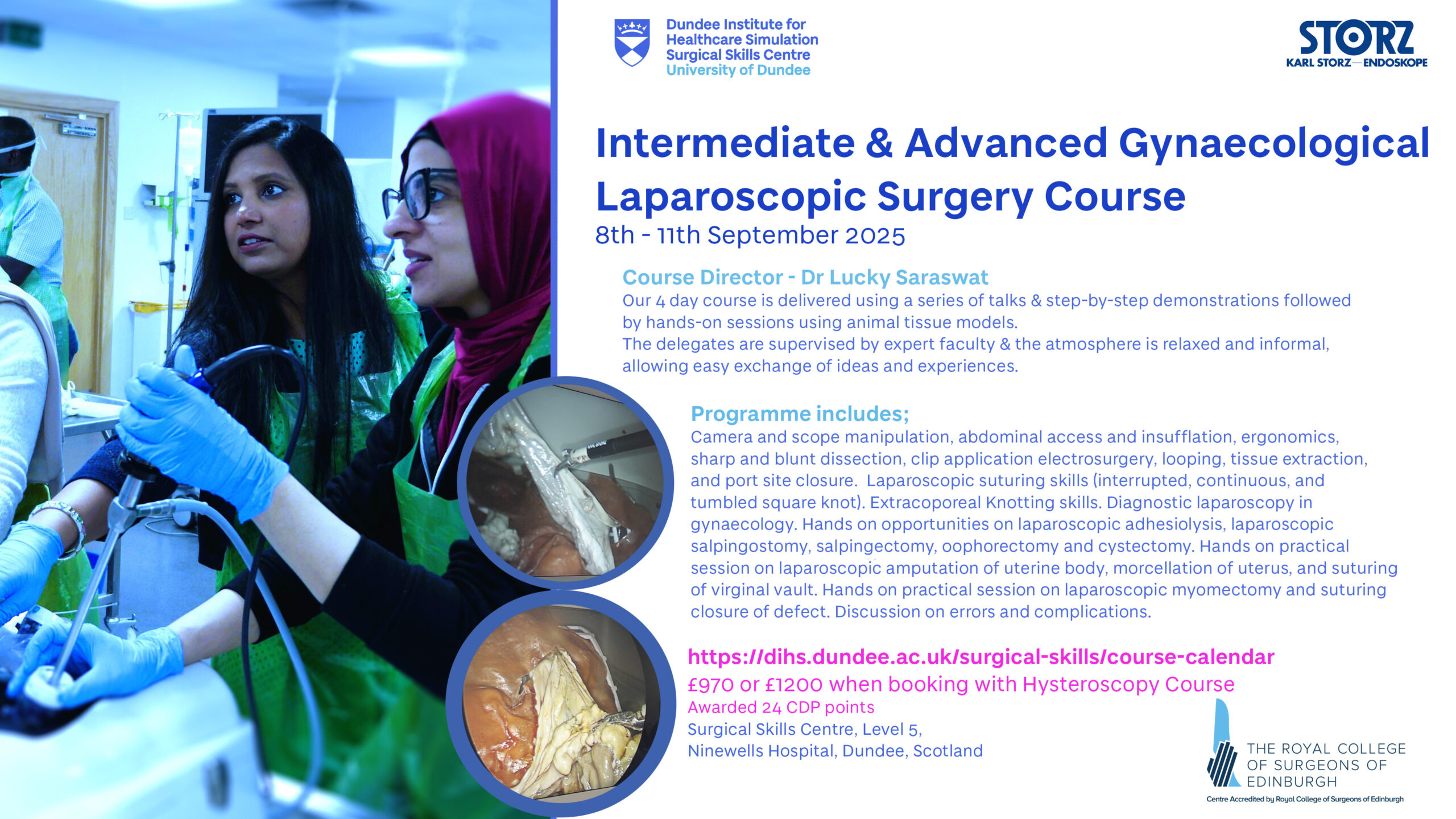 Intermediate & Advanced Gynaecological Laparoscopic Surgery course ...