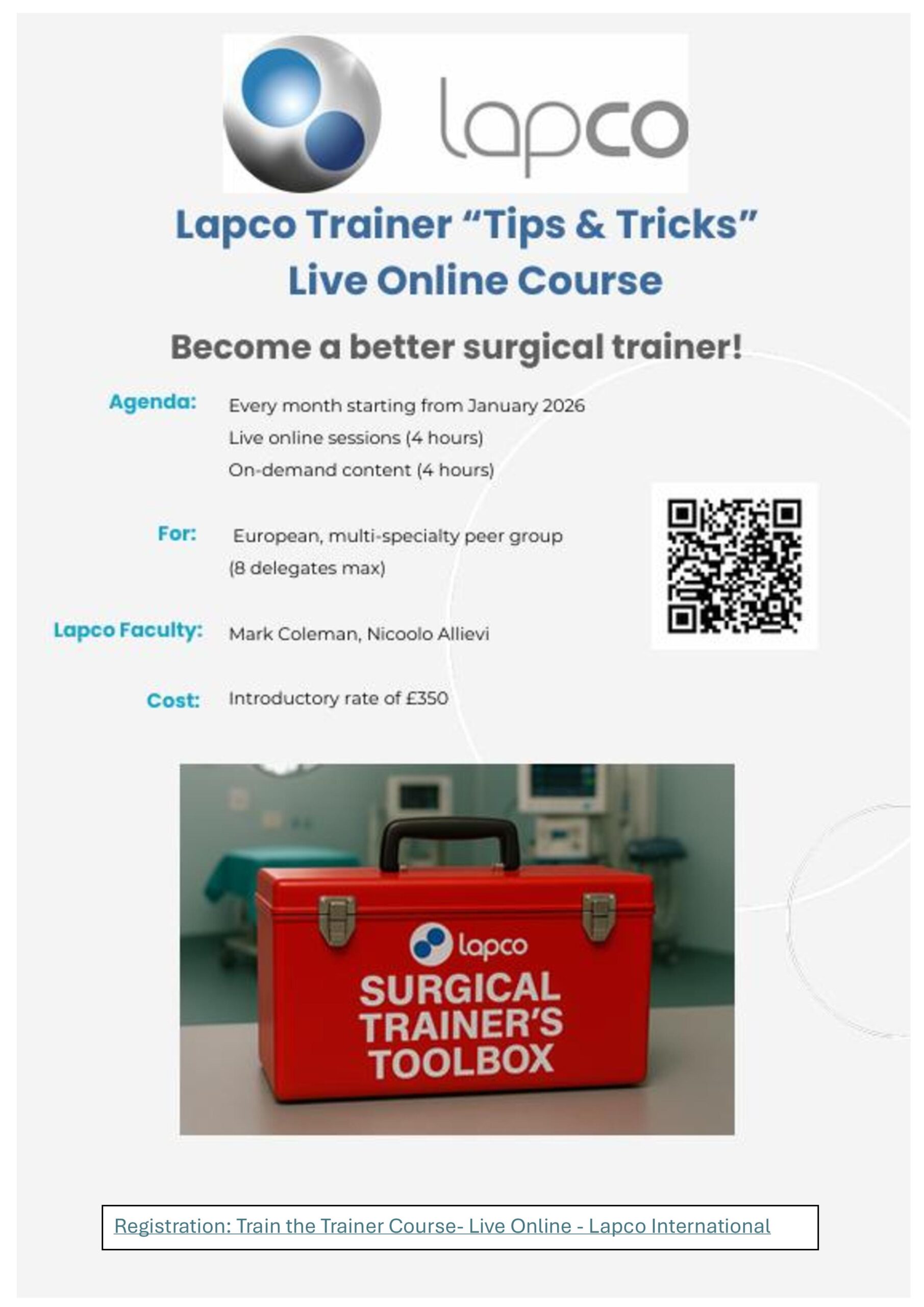 LAPCO Train the Trainer (TT) course live online - 10th & 24th February ...
