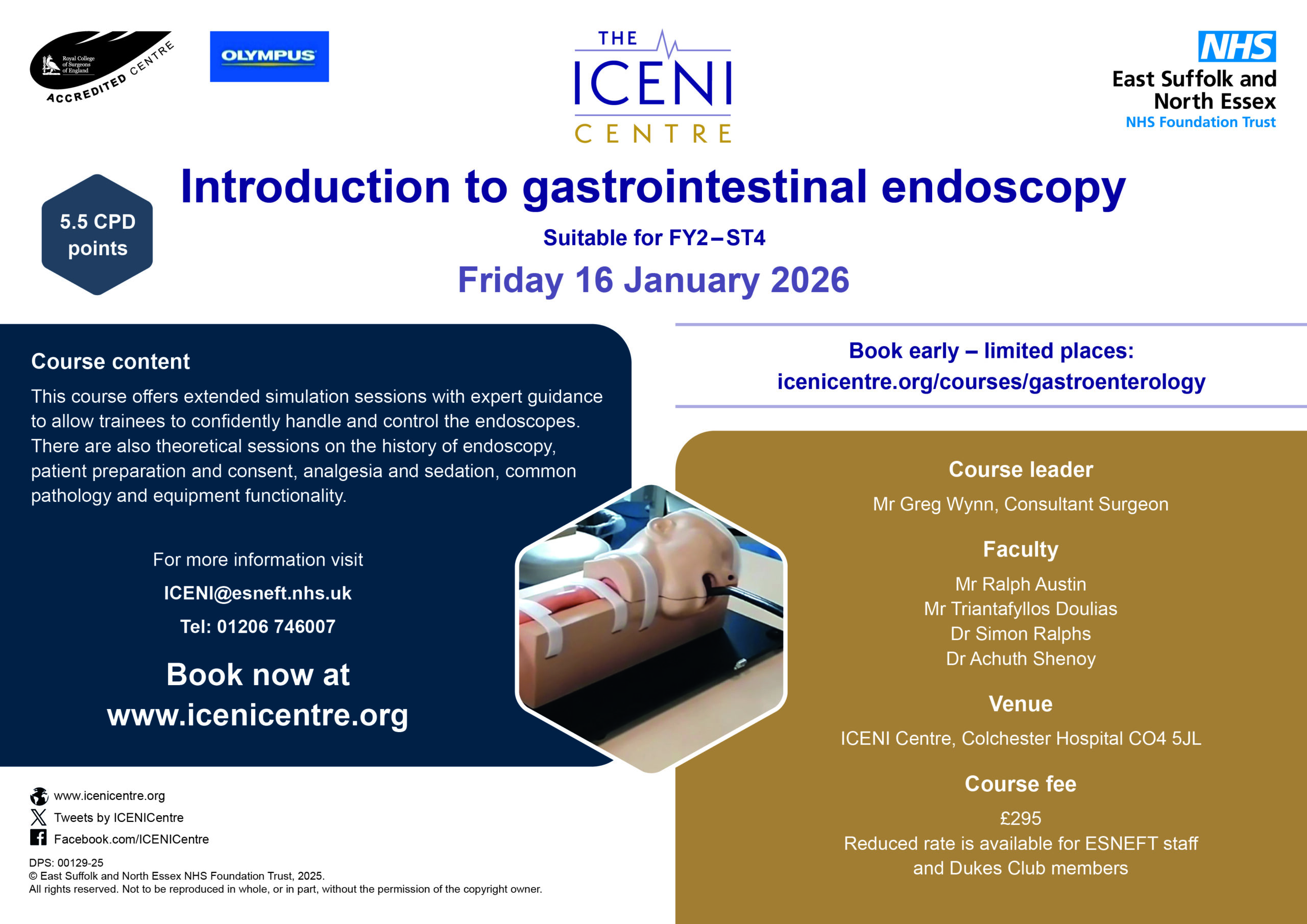 Introduction to Gastrointestinal Endoscopy course, Colchester - 16th ...