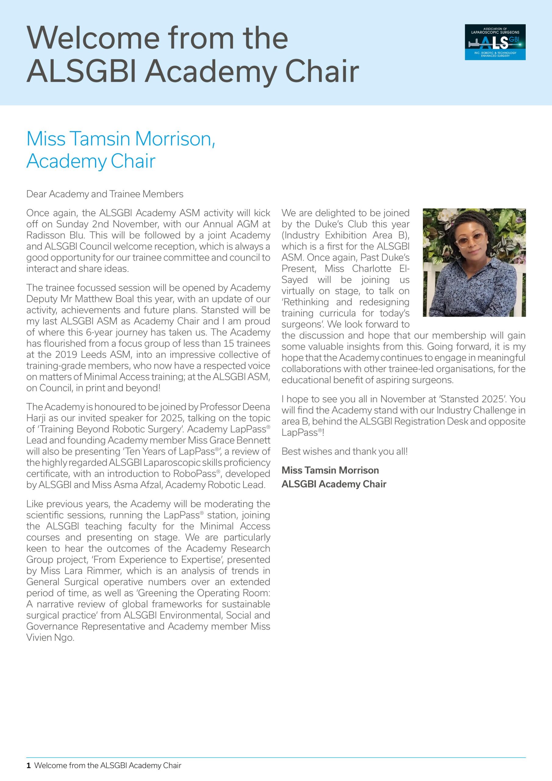 2025 ALSGBI ASM - ALSGBI